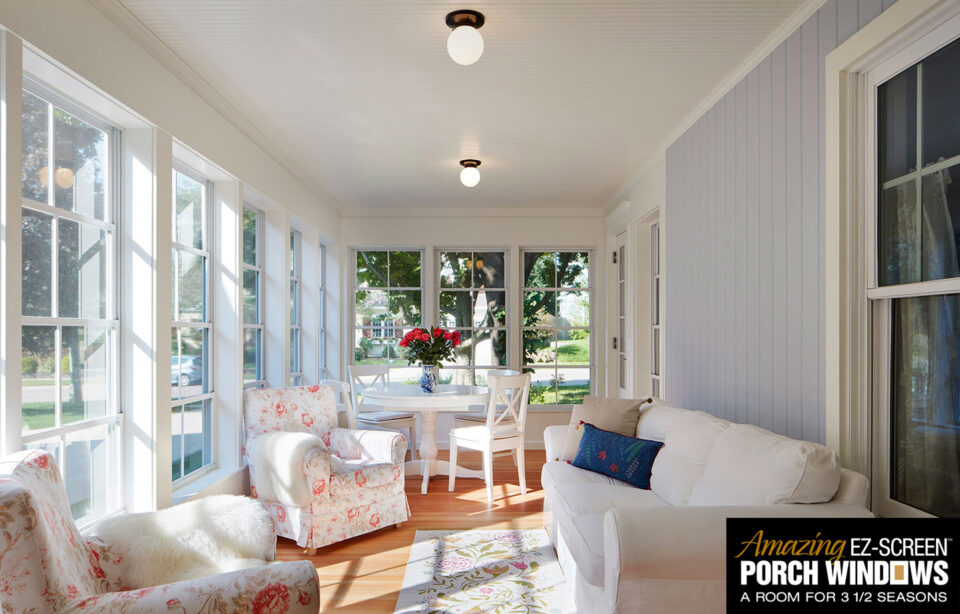 Screen Porch Windows - 3 and 1/2 Season Porch Windows